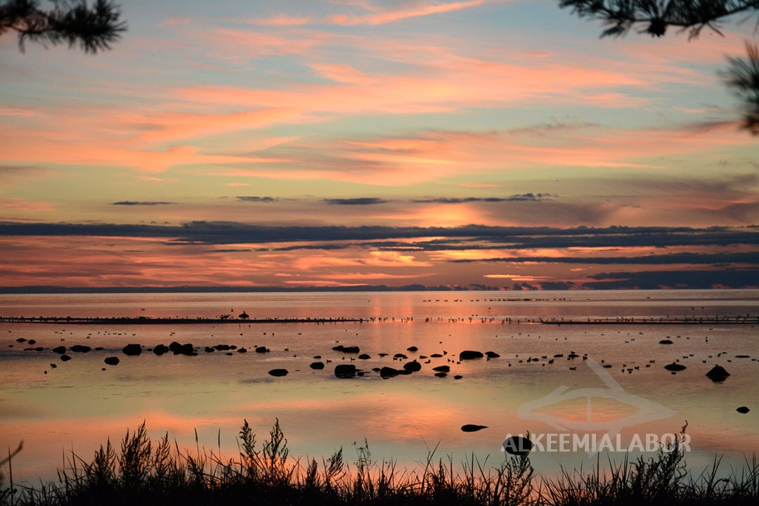 Psychedelic Sunset - Fine Art Photography, Instant Download Printable ...