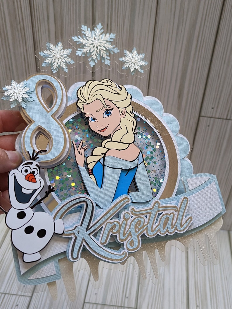Frozen Cake Topper Frozen Party Elsa Cake Topper Frozen - Etsy