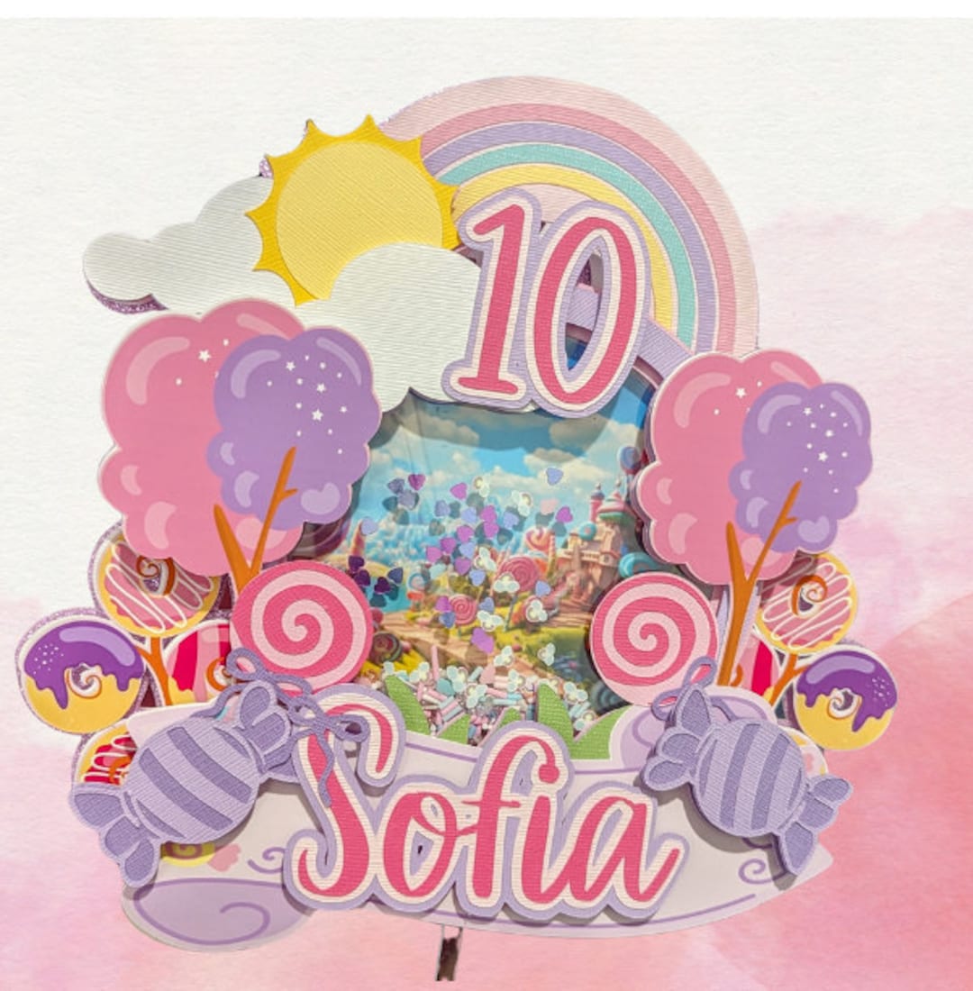 Candy Land Caketopper, Candy Cake Topper, Sweets Cake Topper - Etsy