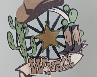 Western Cake Topper - Etsy