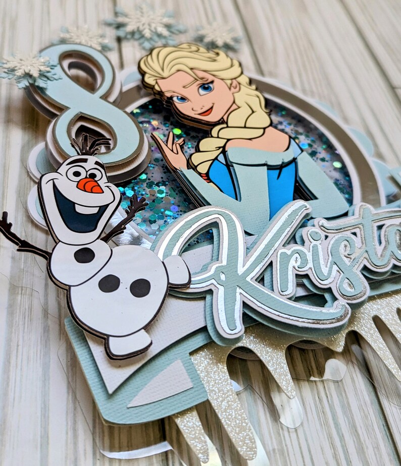 Frozen Cake Topper Frozen Party Elsa Cake Topper Frozen - Etsy