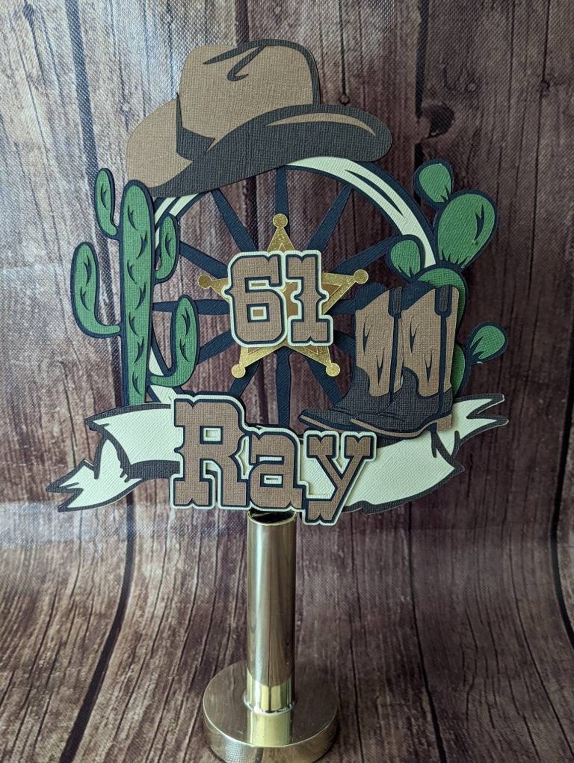 Western Cake Topper Western Party Cake Topper Western - Etsy
