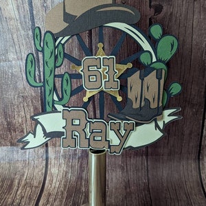 Western Cake Topper, Western Party, Cake Topper, Western Party, Western ...