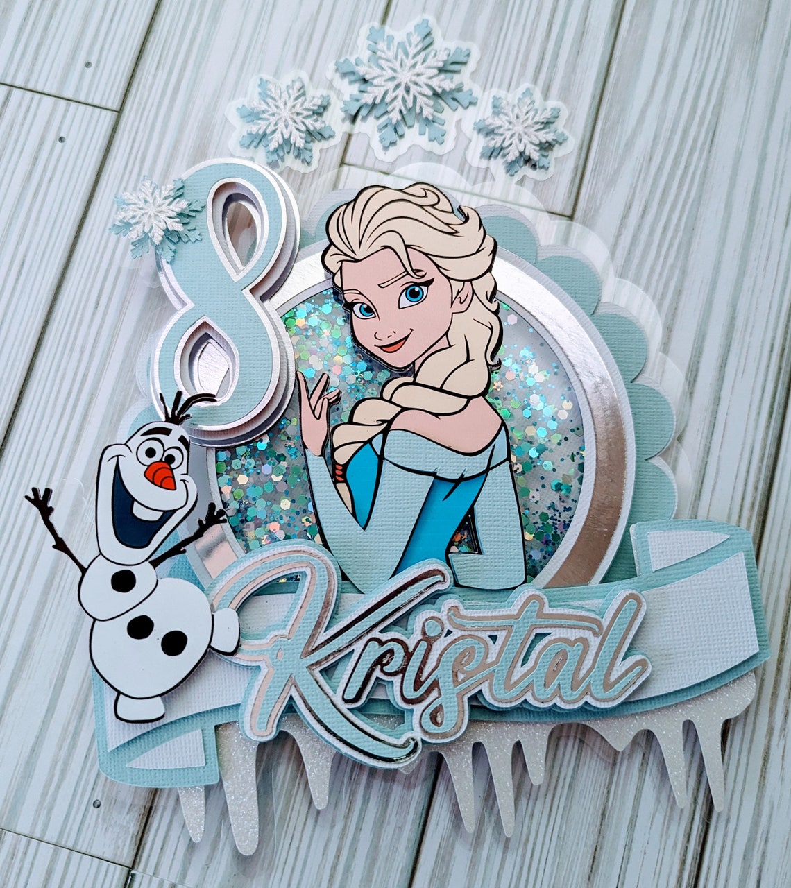 Frozen Cake Topper Frozen Party Elsa Cake Topper Frozen - Etsy