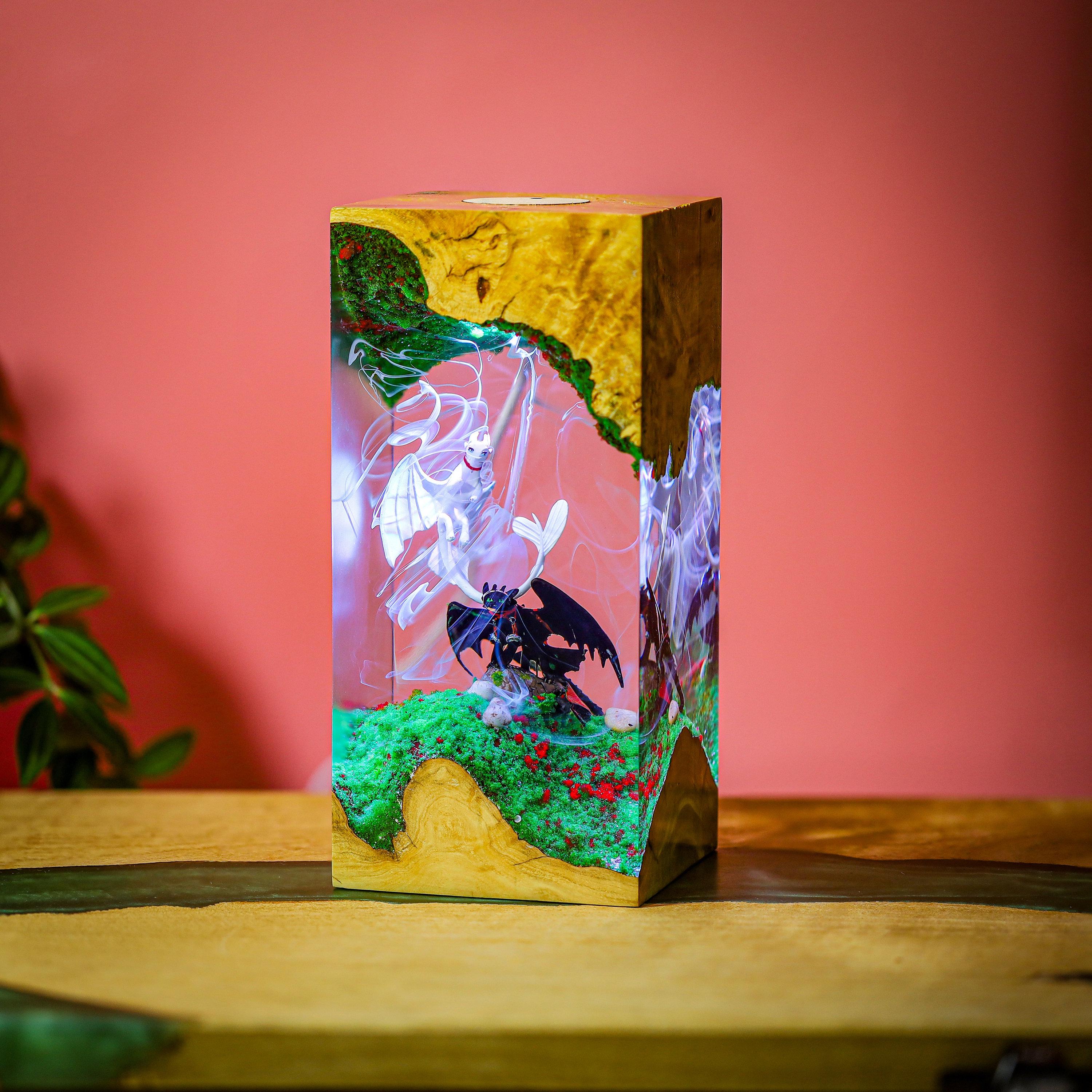 Tooth.less Night Lights, Toot.hless and Light Fury Epoxy Lamp Table ...