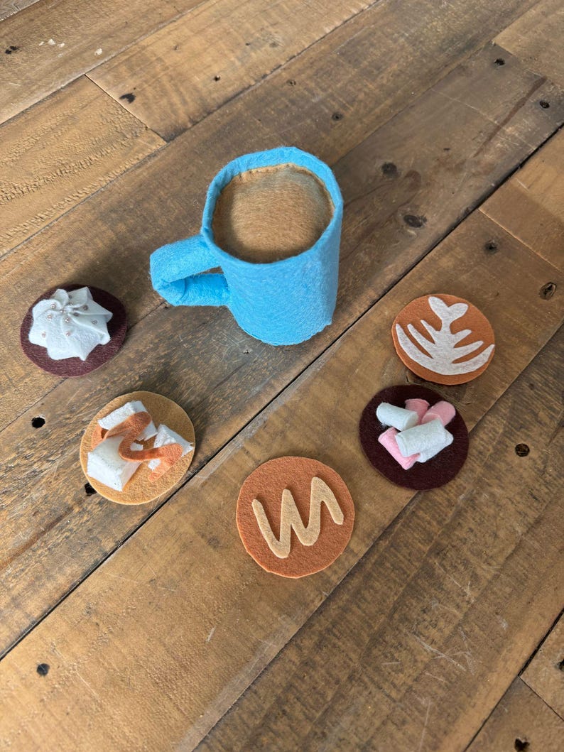 Felt Coffee Play Set - Etsy