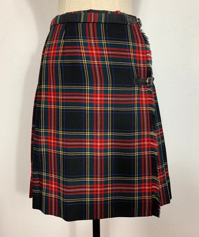 1990s Mini Kilt Skirt Vintage Kilt Plaid Skirt Tartan - Etsy