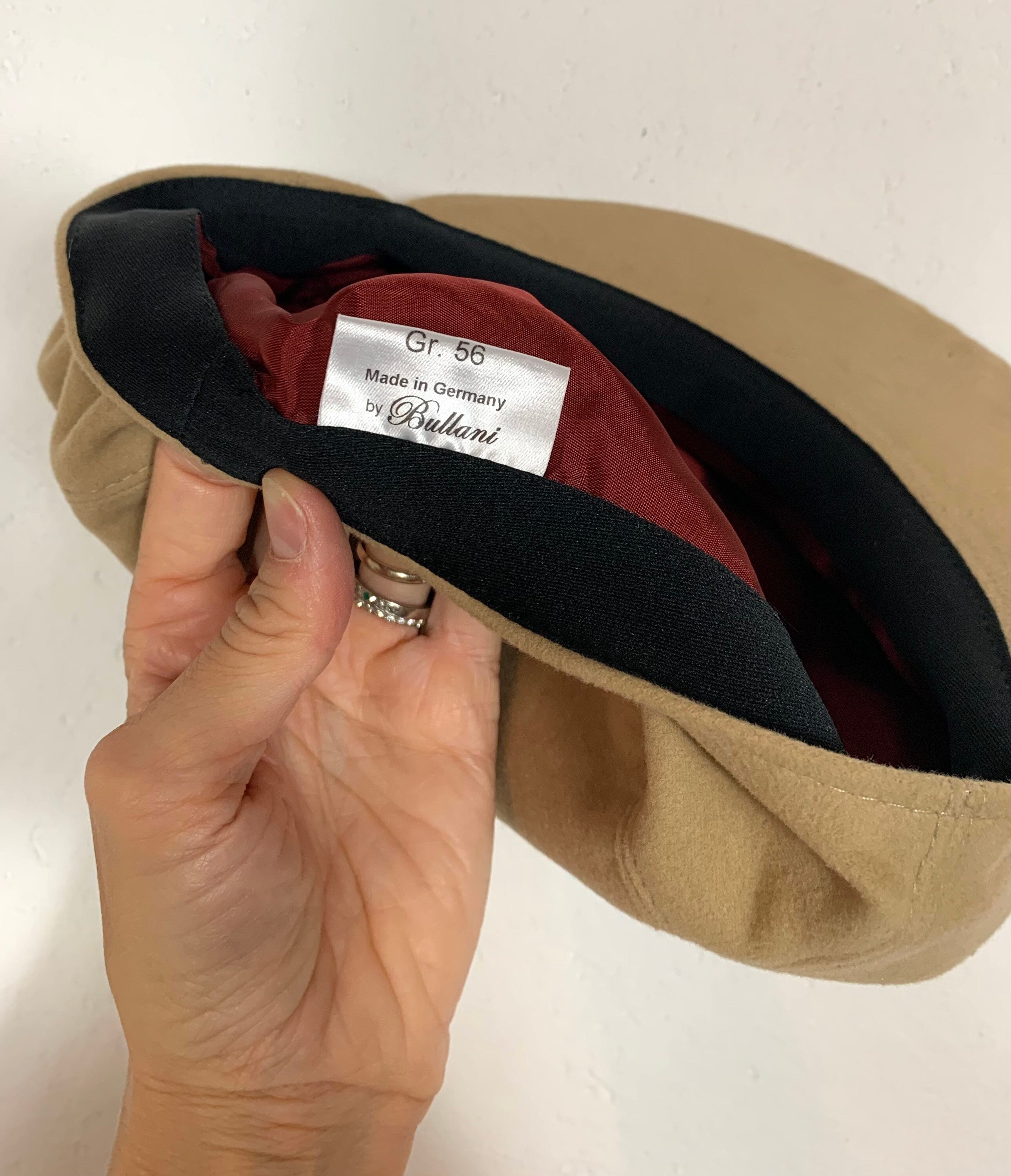 Vintage Felt Cap Beige Tam Hat Felt Beret Mod Hat Autumn - Etsy