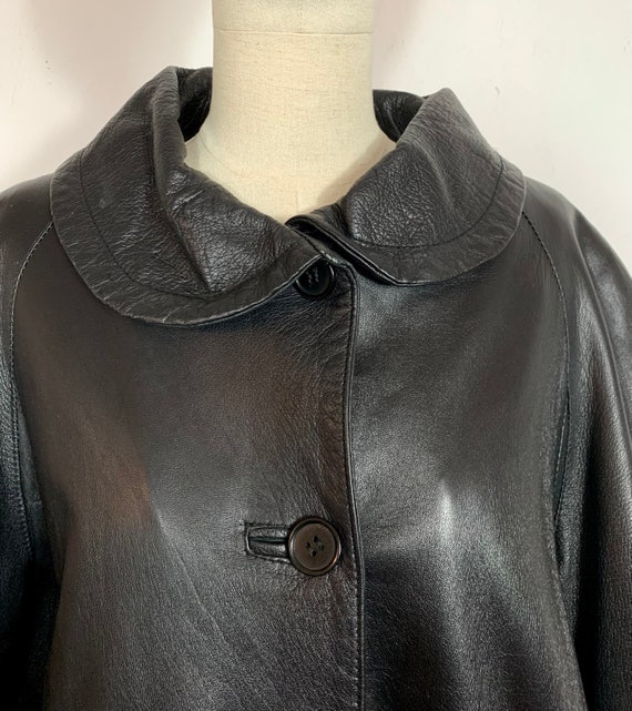 Vintage nappa leather coat, Vintage leather jacket, O… - Gem
