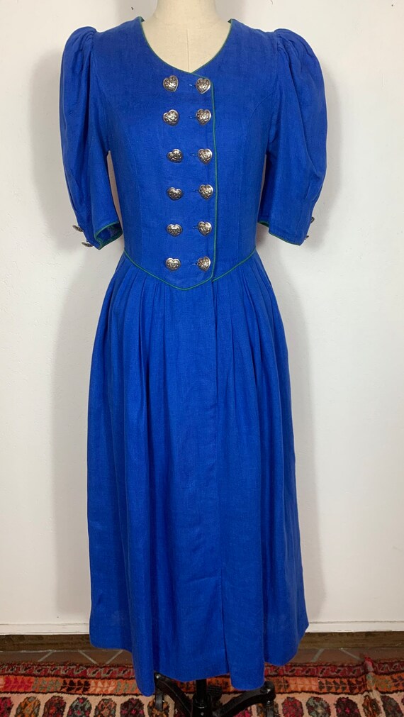 1990’s Austrian dress, Tirol dress, Long dress, Folkl… - Gem