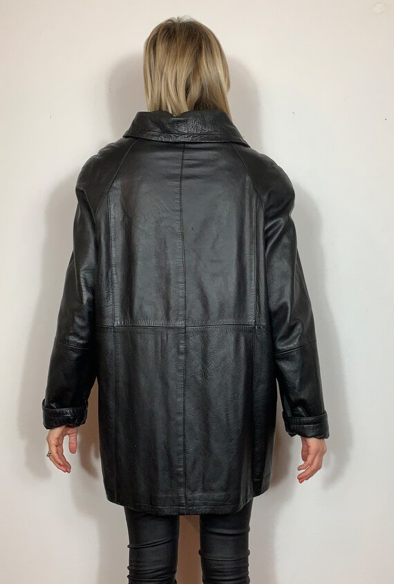 Vintage nappa leather coat, Vintage leather jacket, O… - Gem