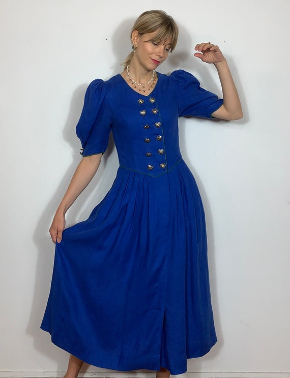 1990’s Austrian dress, Tirol dress, Long dress, Folkl… - Gem