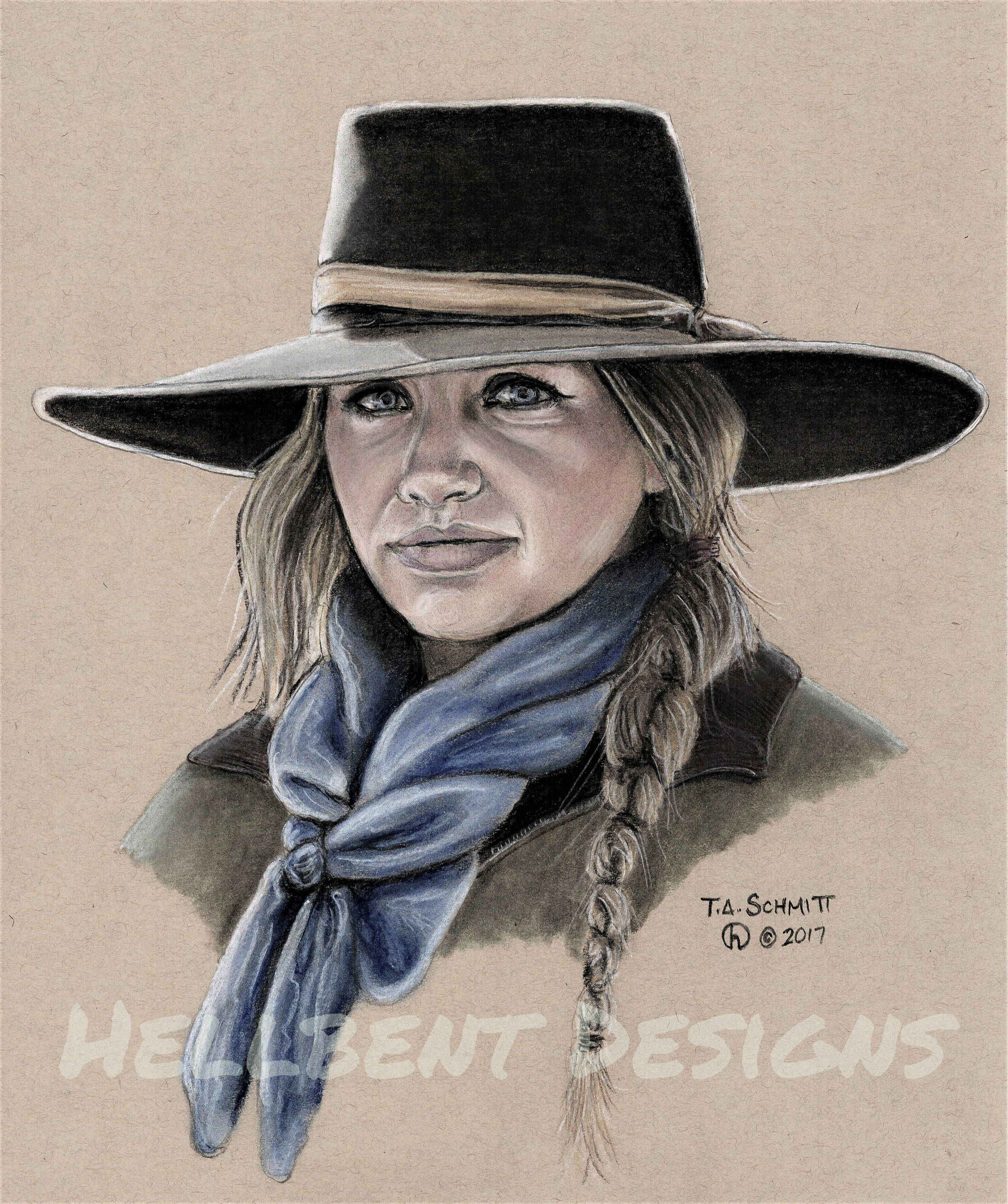 Original Art Print Great Basin Cowgirl Buckaroo T.A. - Etsy