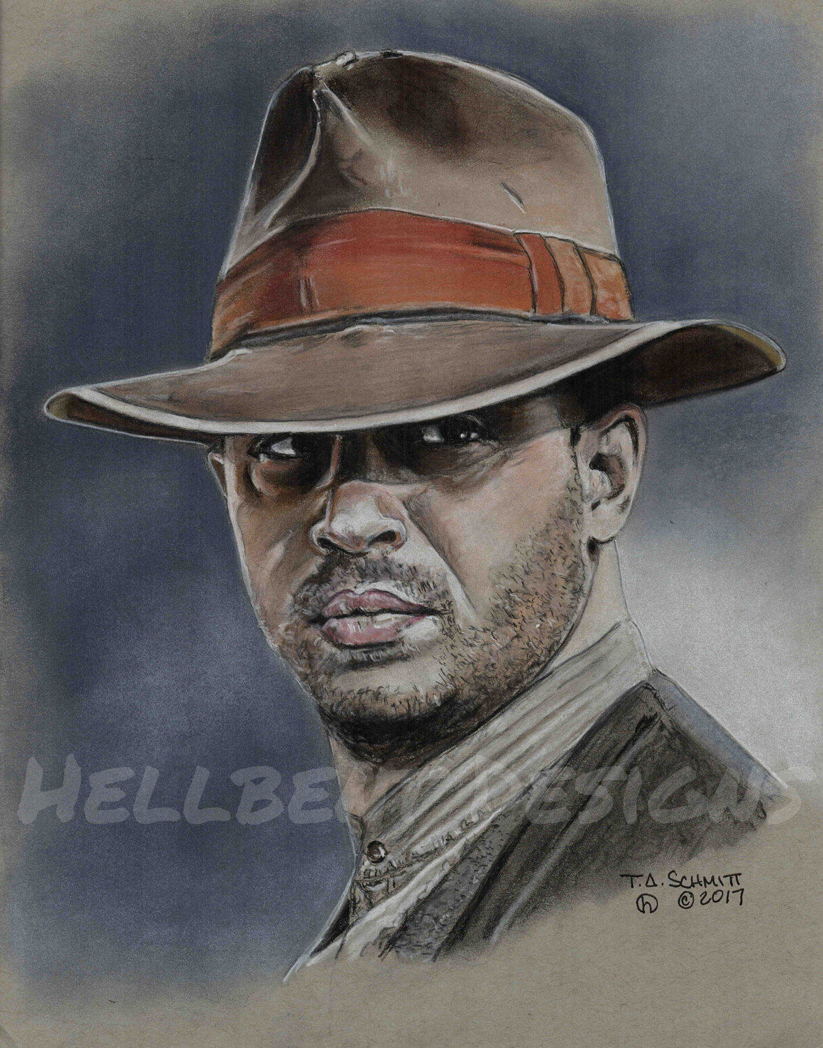 Original Art Print - Lawless, Tom Hardy, Forrest Bondurant, Moonshine ...