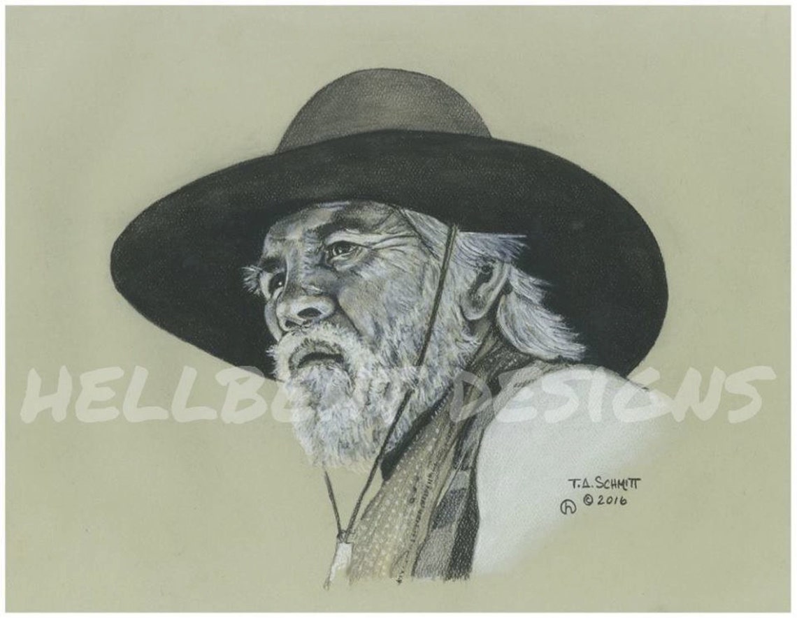 Original Art Print - Capt. Woodrow F. Call Painting, Tommy Lee Jones ...