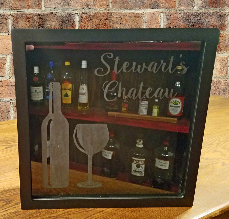 Bar Wine Cork Shadow Box - Etsy