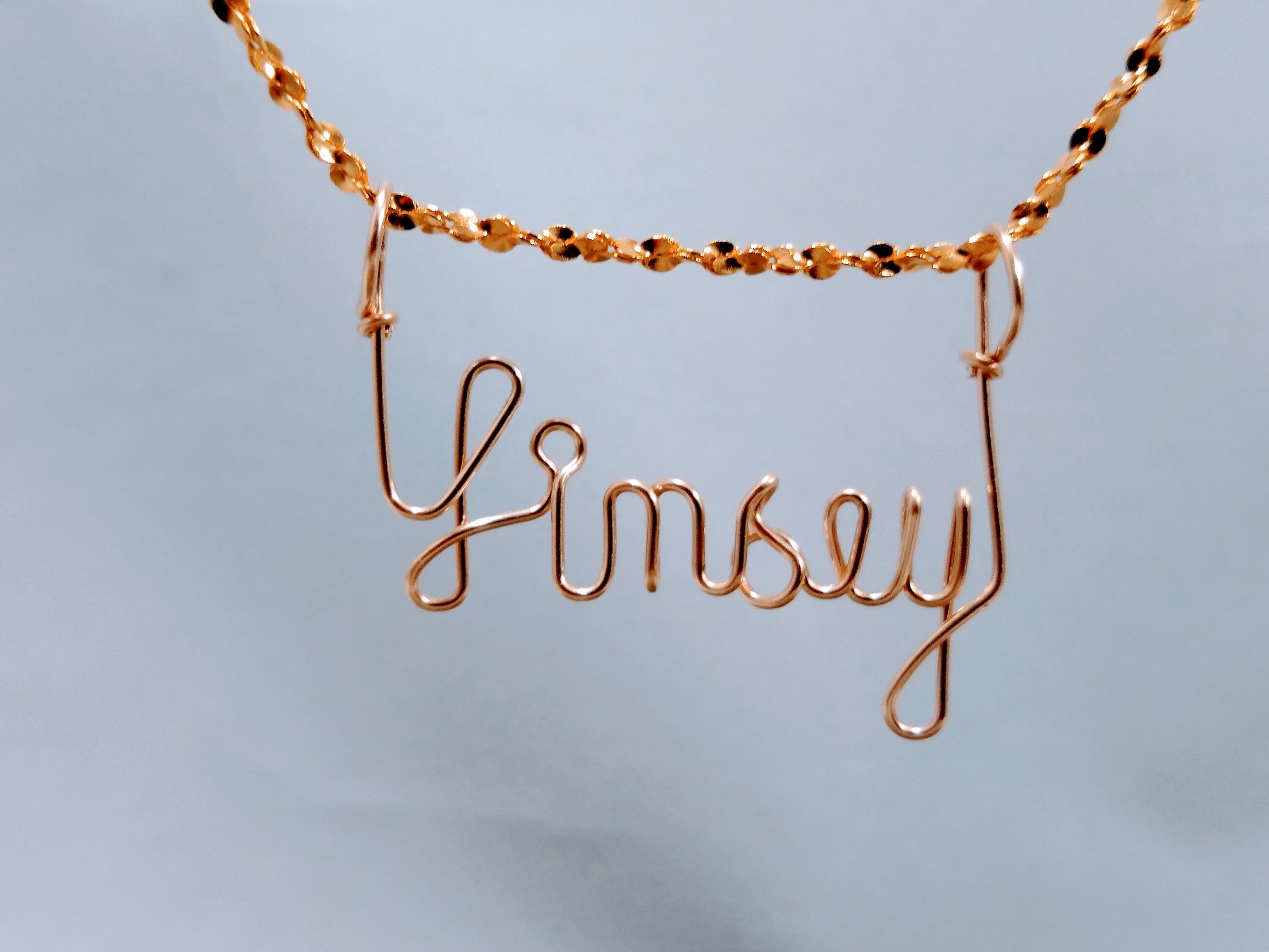 Taylor Name Necklace Handcrafted Cursive Name in Script Gold - Etsy