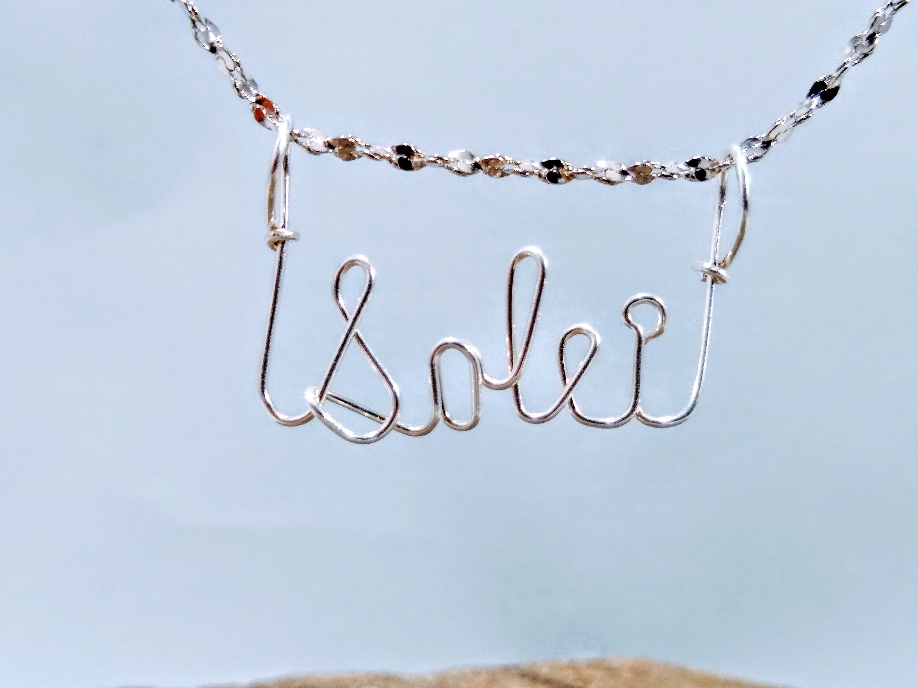 Taylor Name Necklace Handcrafted Cursive Name in Script Gold - Etsy