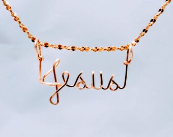 Jesus Name in Gold - Etsy
