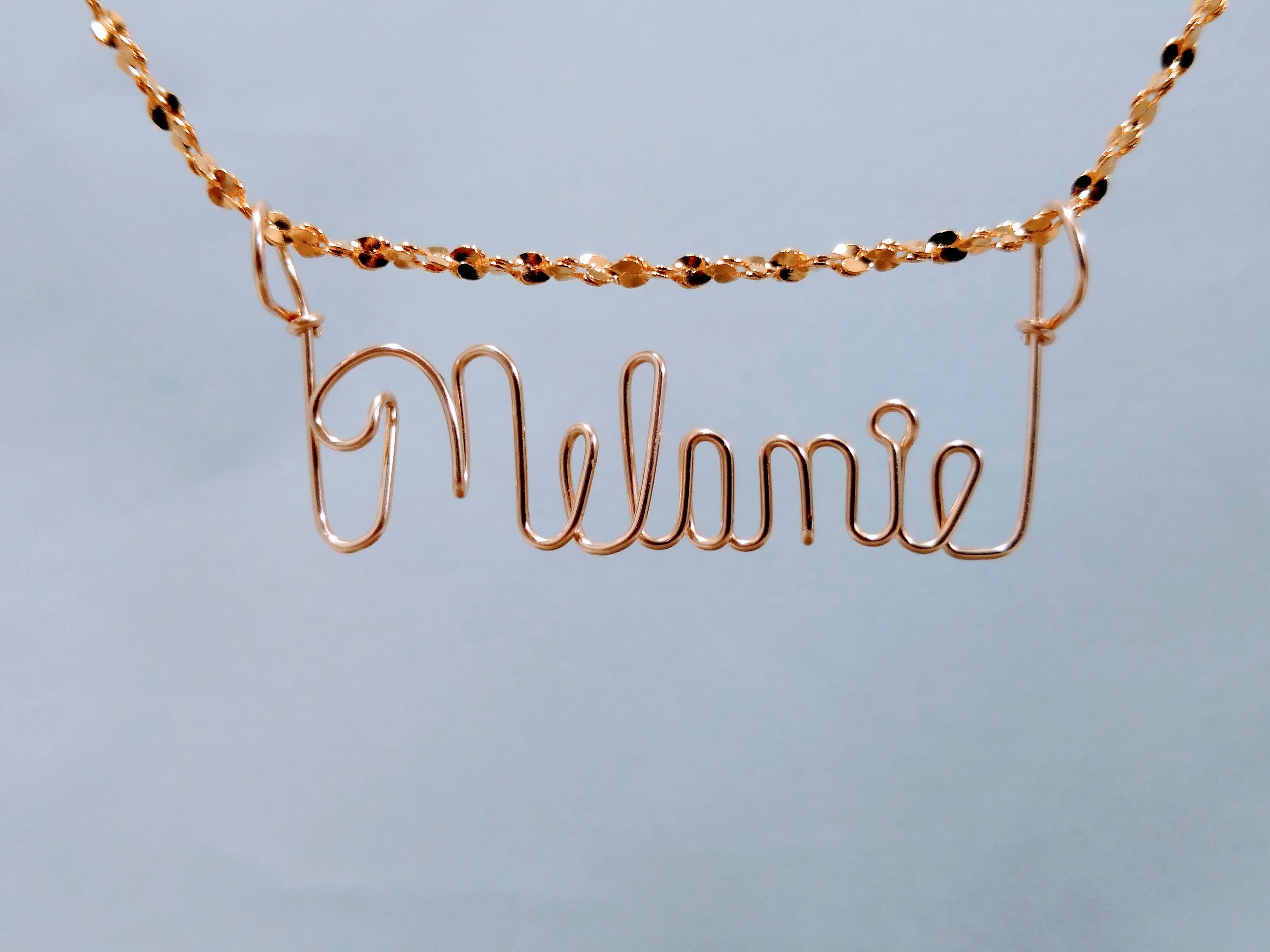 Taylor Name Necklace Handcrafted Cursive Name in Script Gold - Etsy