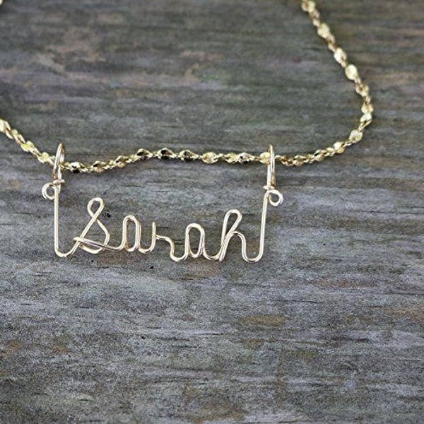 Sarah Name Necklace - Etsy