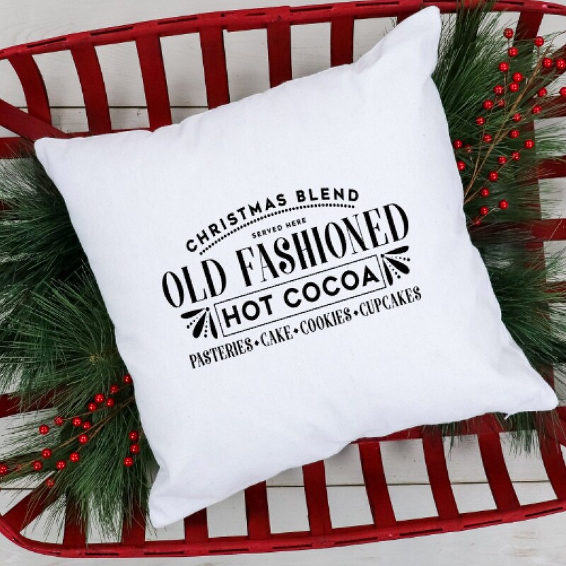 Hot Cocoa Pillow - Etsy