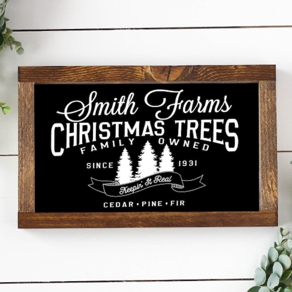 Tree Farm Sign - Etsy