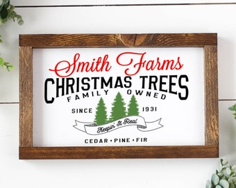 Christmas Tree Farm Sign | Etsy