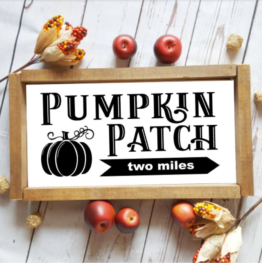 Pumpkin Patch Framed Sign, Fall Sign, Halloween Sign, Rustic Sign ...