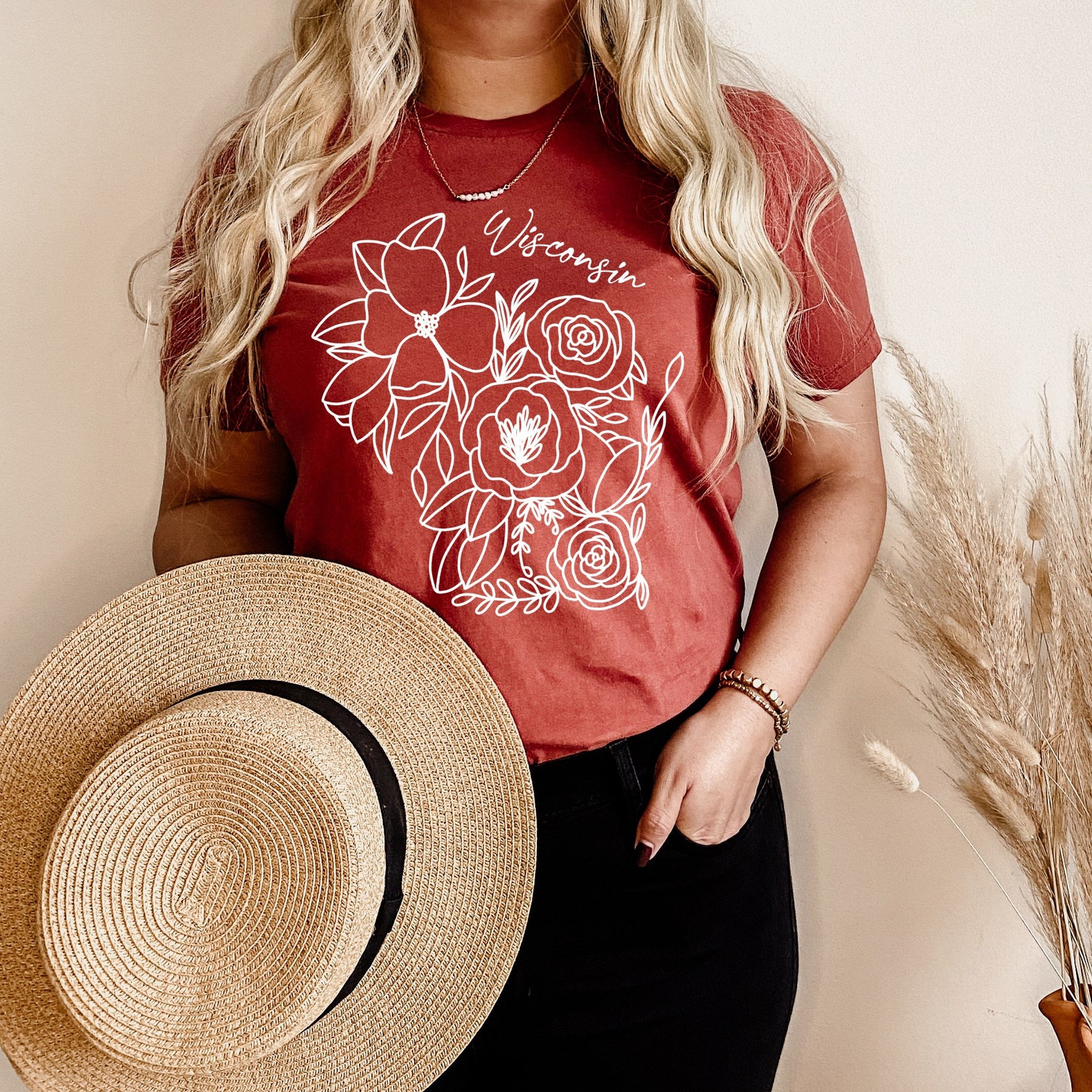 Floral Wisconsin Roots Shirt. Sconnie Nation. Wisconsin Pride. State ...