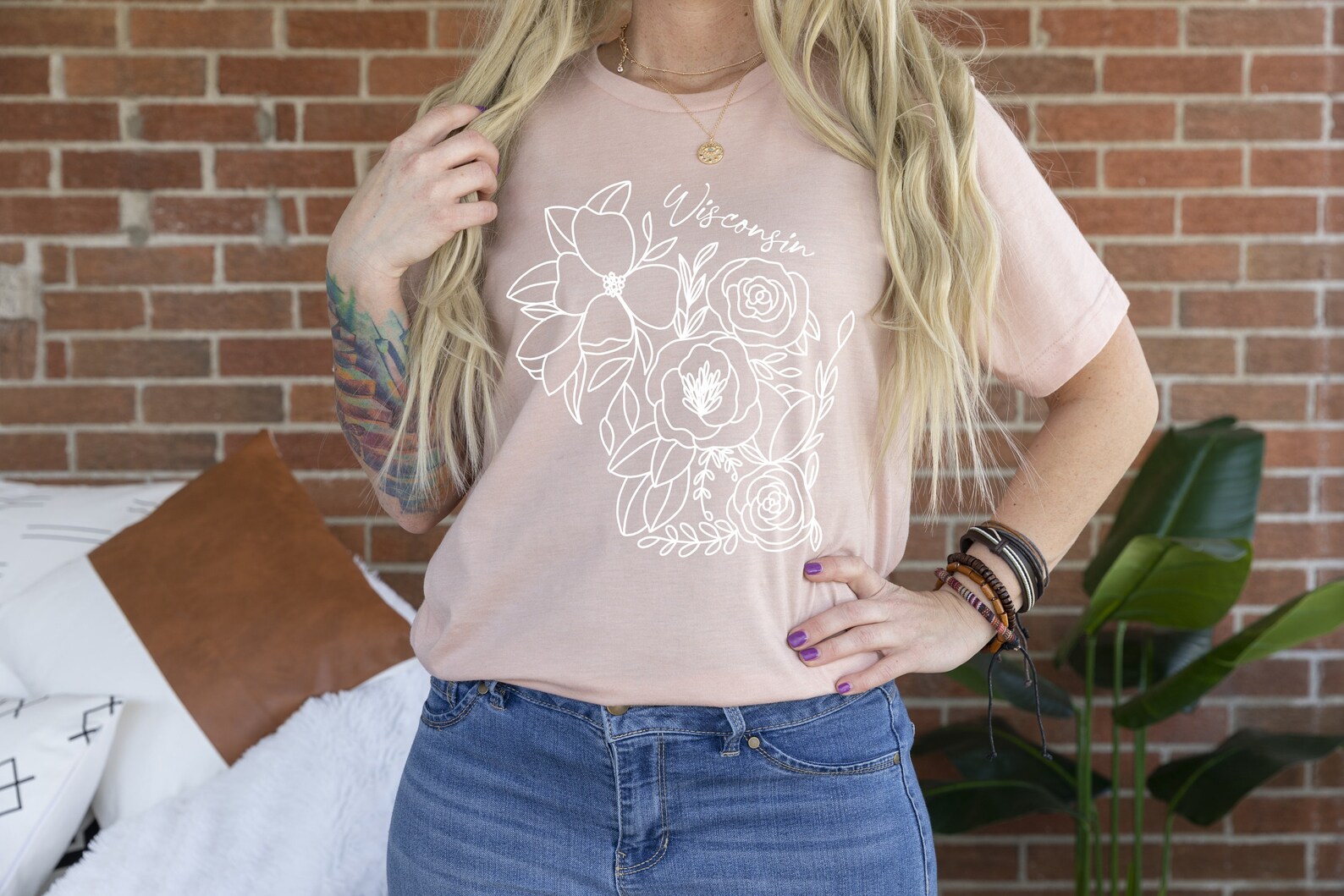 Floral Wisconsin Roots Shirt. Sconnie Nation. Wisconsin Pride. State ...