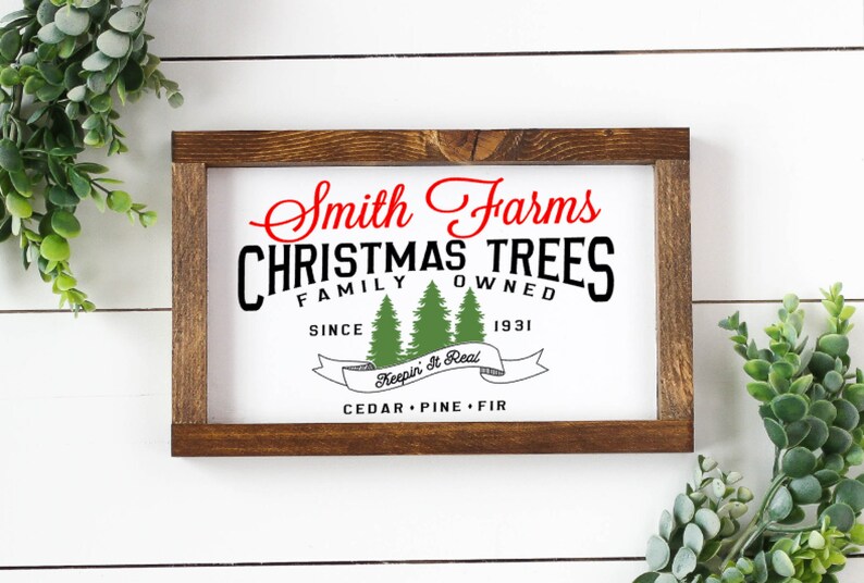 Personalized Christmas Tree Farm Sign. Winter Decor. Christmas - Etsy