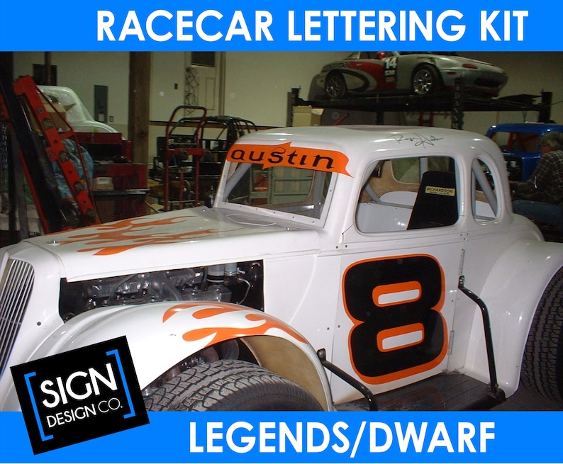 Racing Number Graphics Kit Decal Lettering Sticker Wrap NASCAR - Etsy