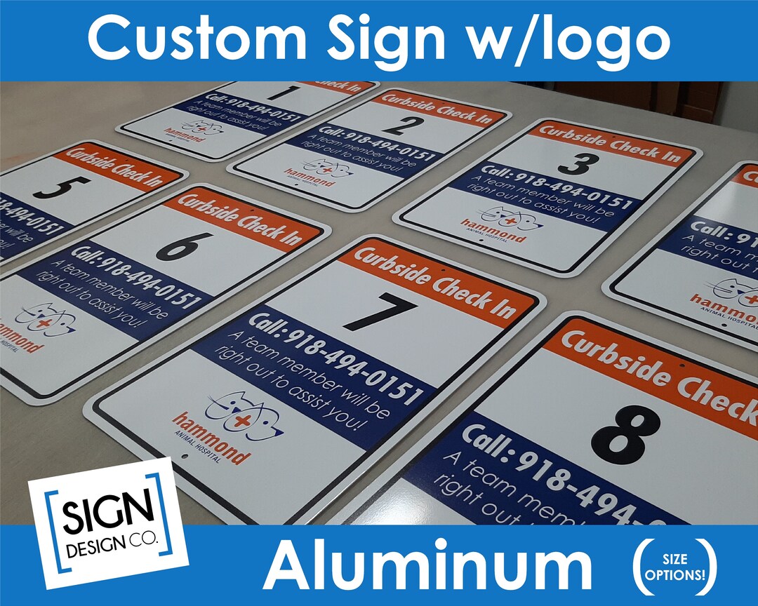 Custom Metal Aluminum Sign - Parking Sign - Reserved Parking - Your ...