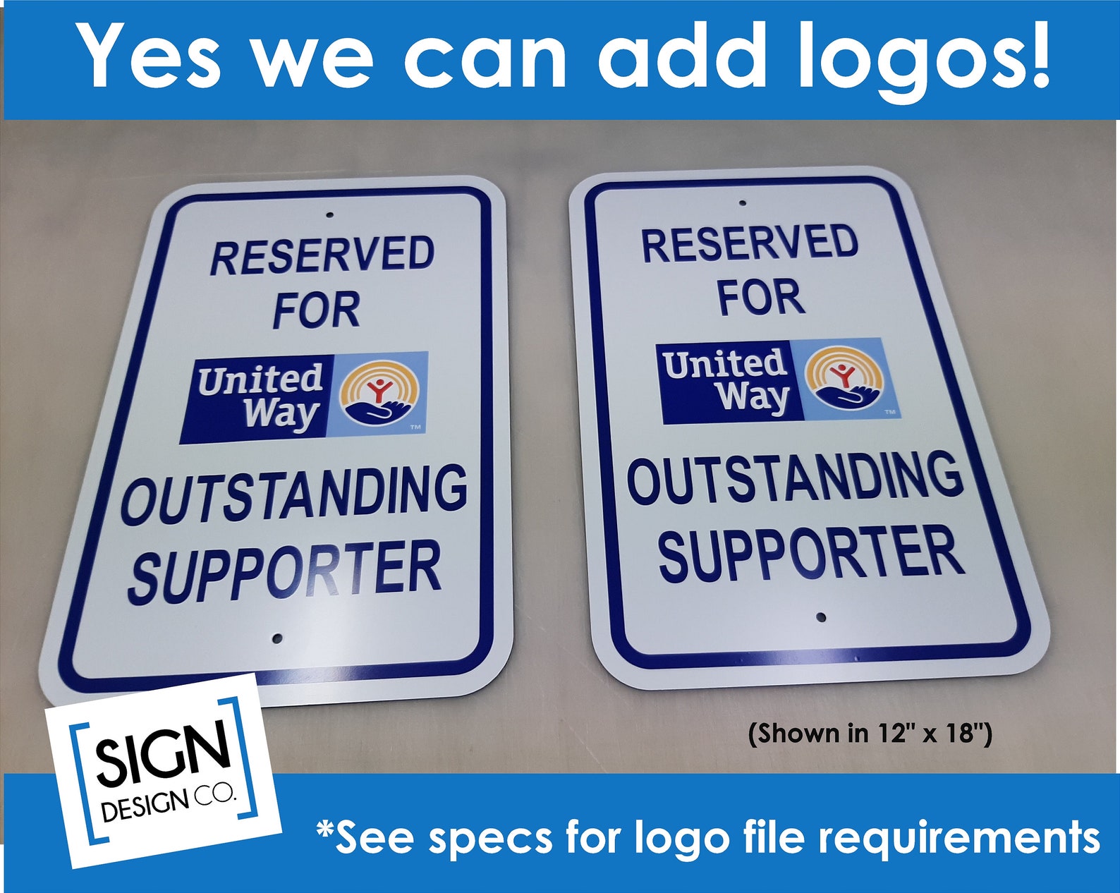 12" X 18" Sign - Aluminum Sign - Metal Sign - Directional Sign ...