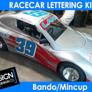 Racing Number Graphics Kit Decal Lettering Sticker Wrap NASCAR Circle ...