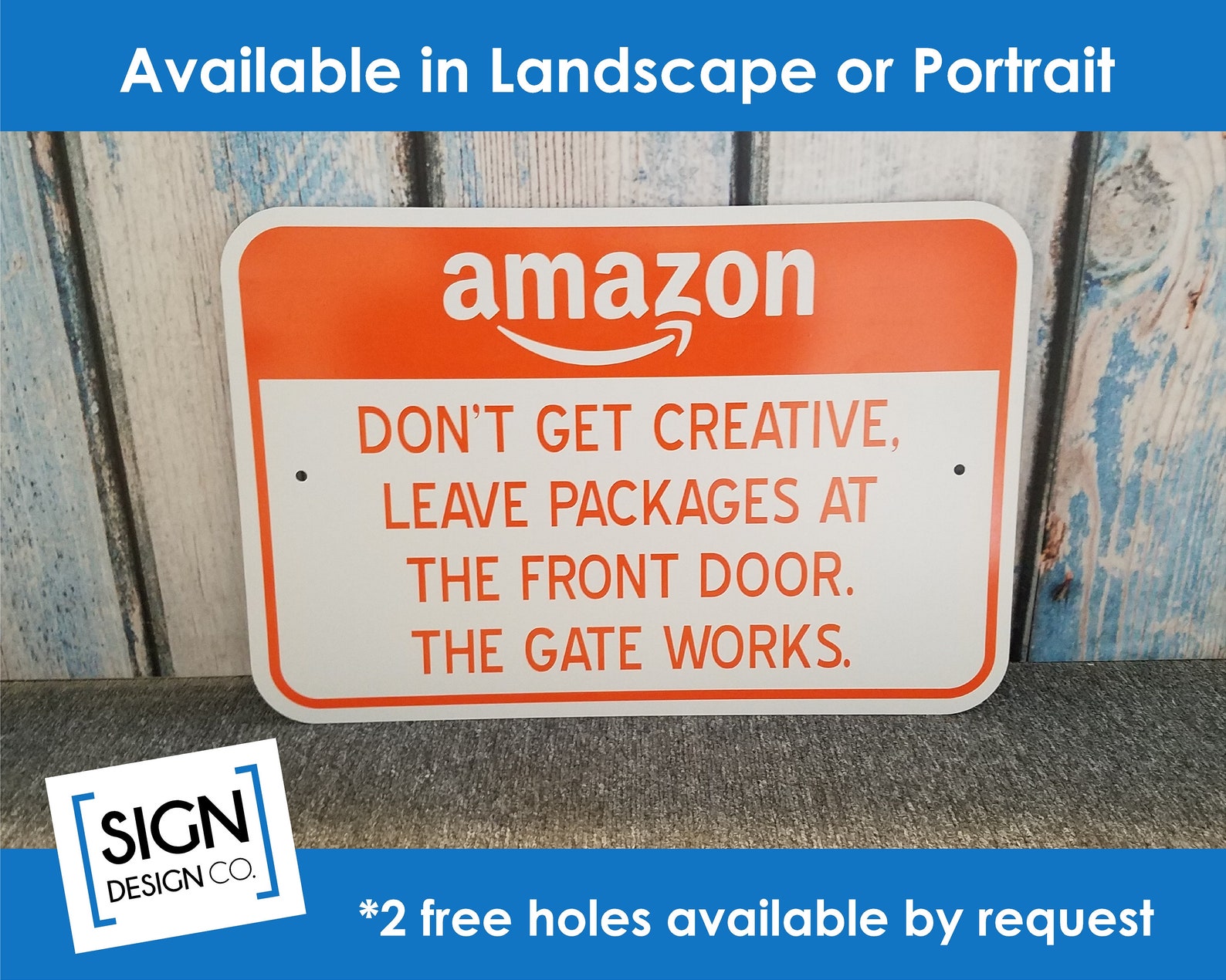 12" X 18" Sign - Aluminum Sign - Metal Sign - Directional Sign ...