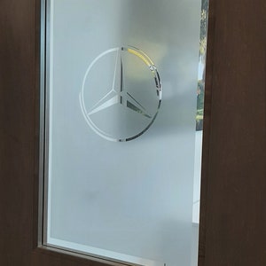Frosted Etched Logo - Office Glass Door - Boutique Window - Frost Logo ...
