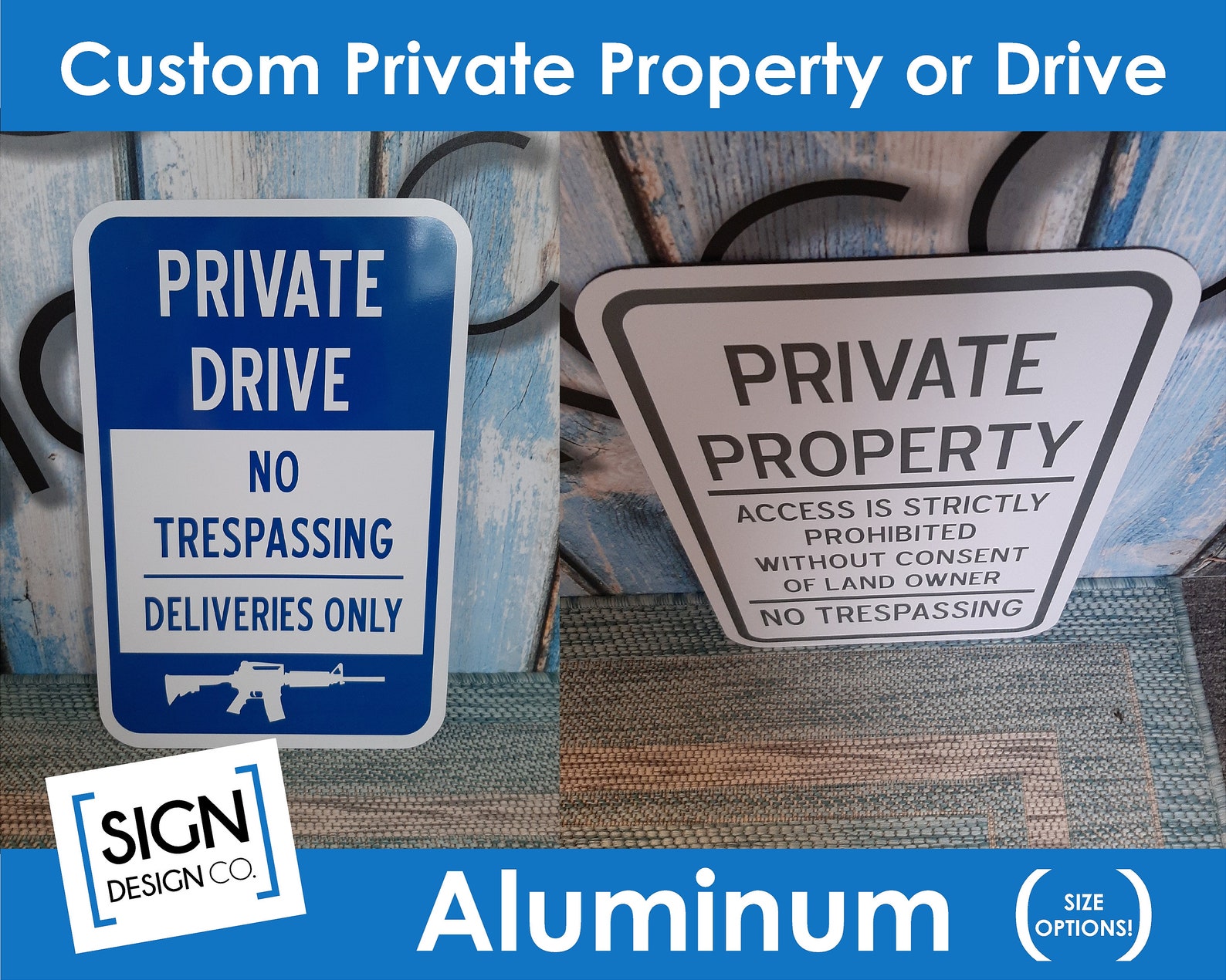 12" X 18" Sign - Aluminum Sign - Metal Sign - Directional Sign ...