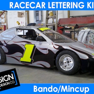 Racing Number Graphics Kit Decal Lettering Sticker Wrap NASCAR Circle ...