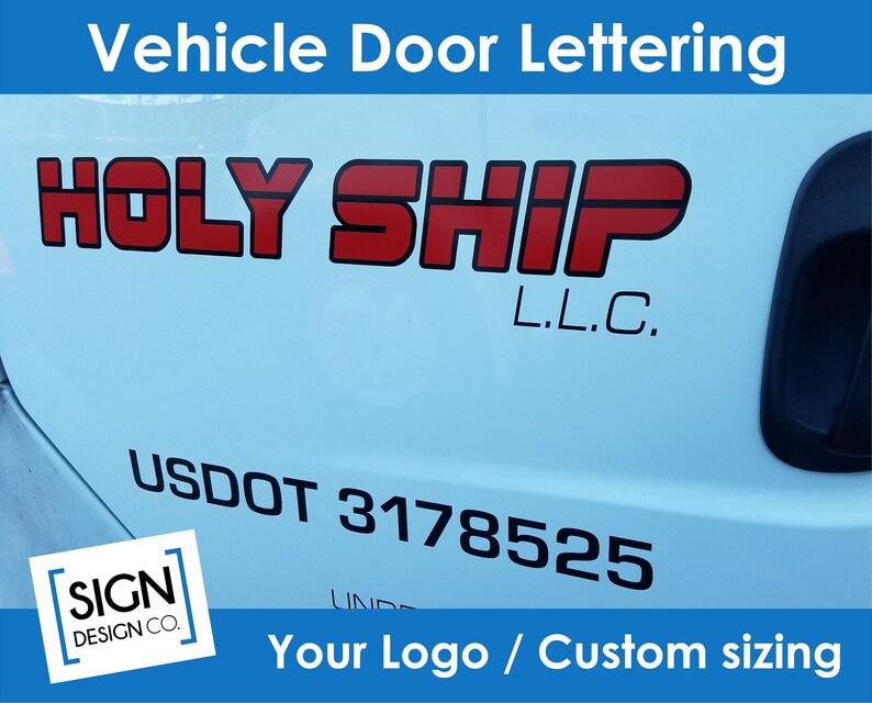 Vehicle Door Logo - Truck Company Decals - Stickers - Car Logo - Your ...