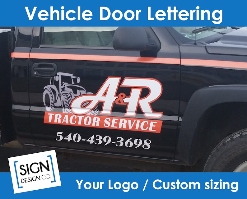Vehicle Door Logo - Truck Company Decals - Stickers - Car Logo - Your ...