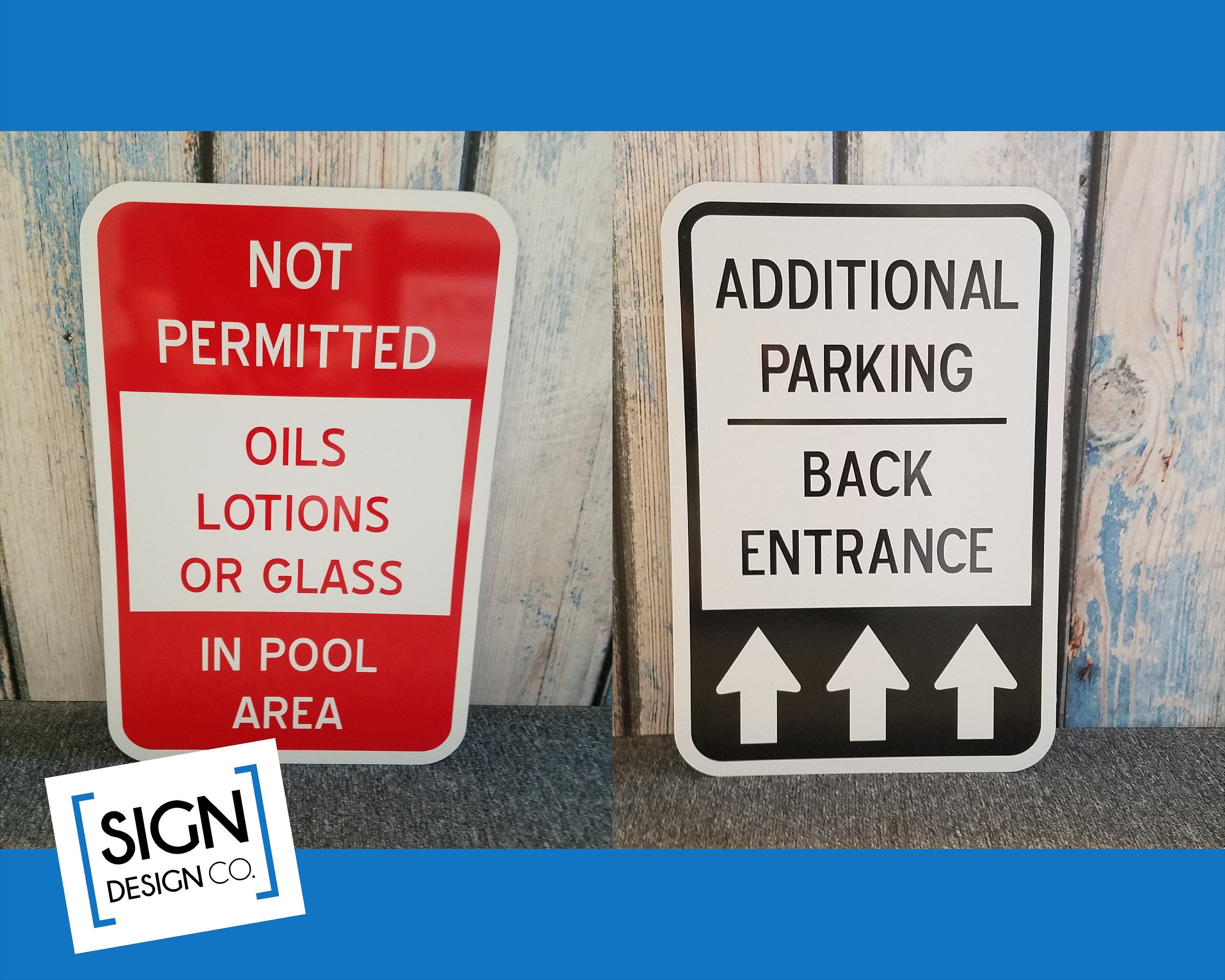 12" X 18" Sign - Aluminum Sign - Metal Sign - Directional Sign ...