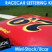 Racing Number Graphics Kit Decal Lettering Sticker Wrap NASCAR Circle ...