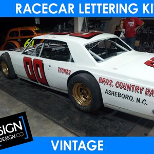 Racing Number Graphics Kit Decal Lettering Sticker Wrap NASCAR Circle ...