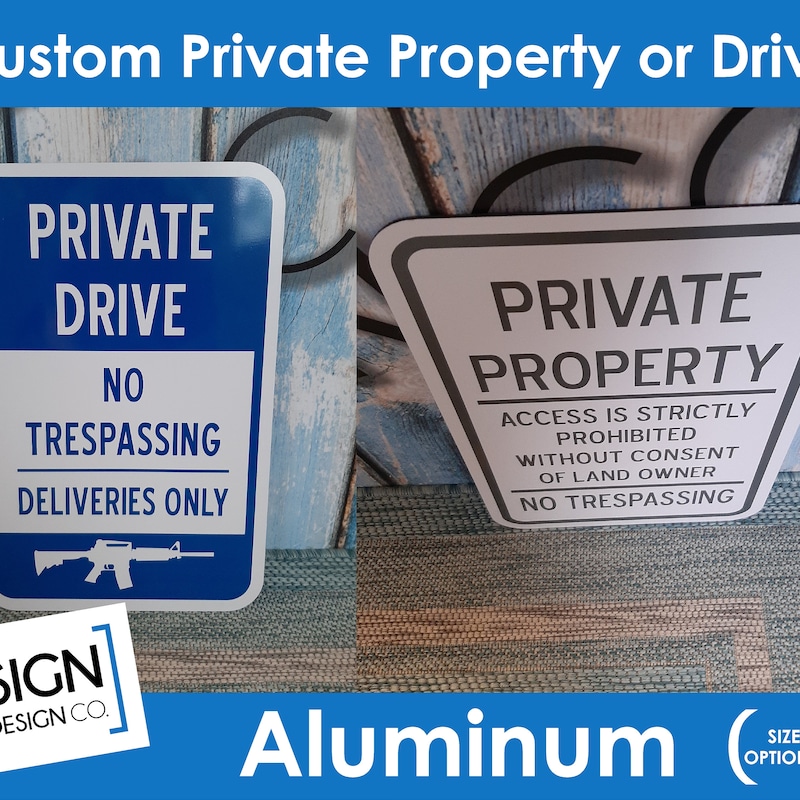 Private Property Sign - Etsy