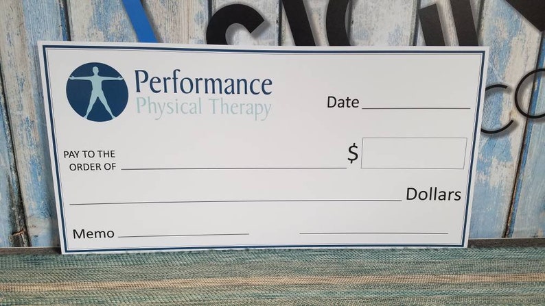 Jumbo Check Fundraiser Check Charity Check Super Size - Etsy