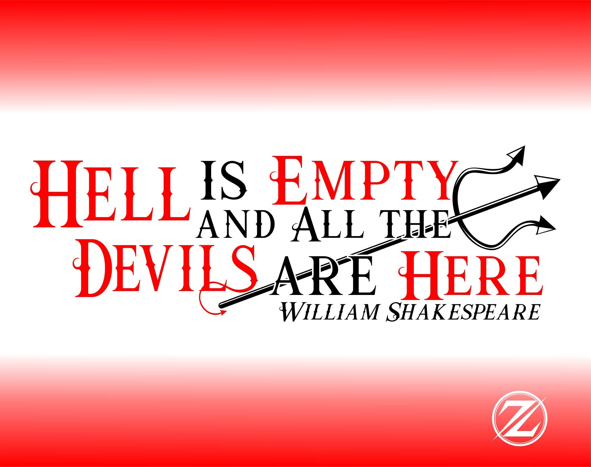 Hell is Empty ~ Shakespeare Quote SVG - Etsy