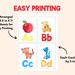 Alphabet Flashcards - Etsy