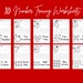 Christmas Number Tracing Worksheets 1-10 - Etsy